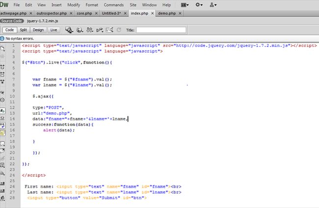 How To Use Jquery Ajax Call In Php Script